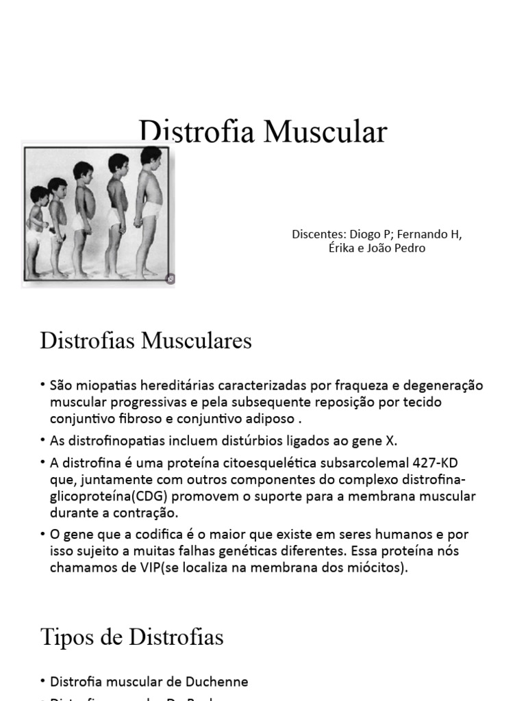 Tipos de Distrofias Musculares e Sintomas | PDF | Distrofia muscular ...