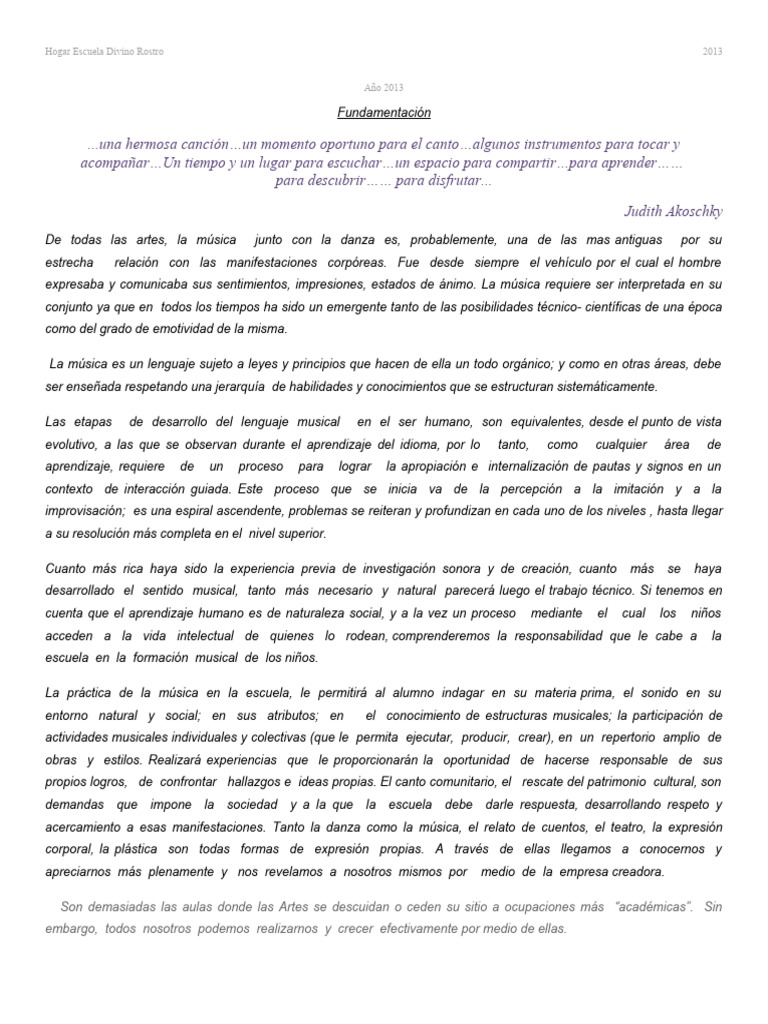 EPB Div Rostro2013 | PDF | Sonido | Ritmo