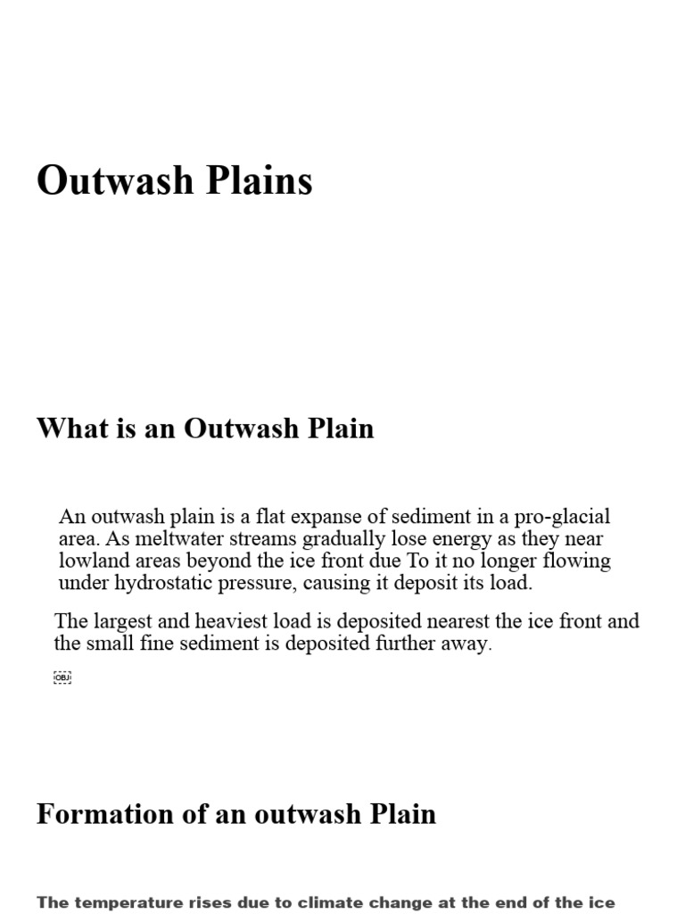 Understanding Outwash Plains Formation | PDF | Travel | Science ...