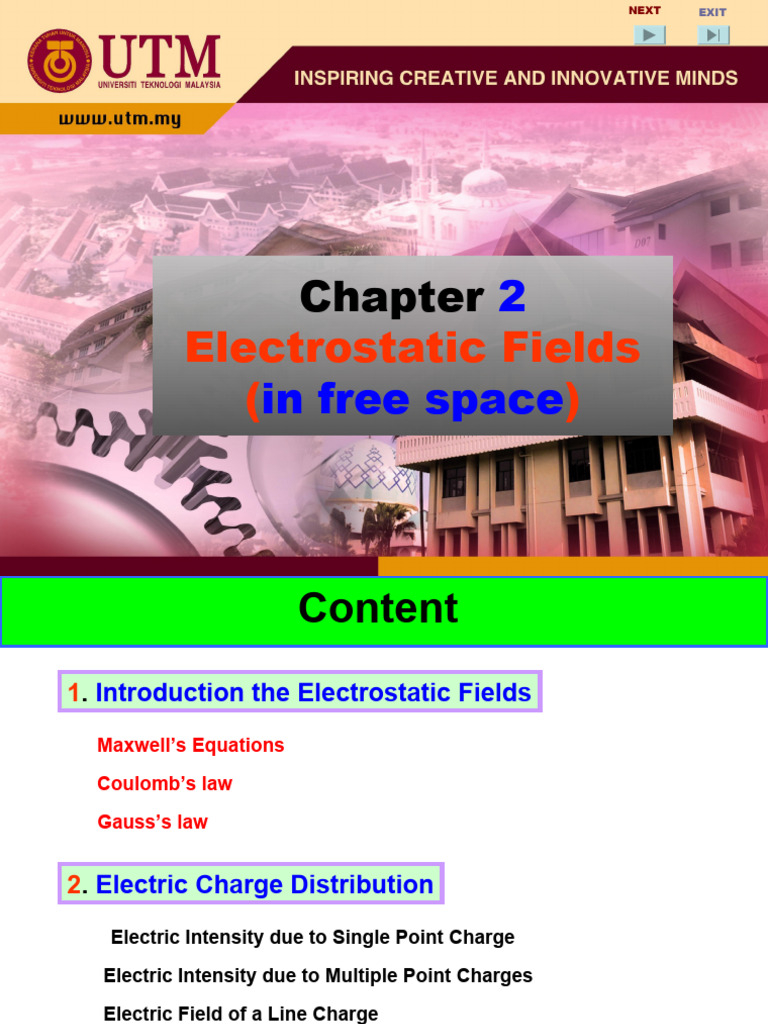Chapter 2 Electrostatic Fields | PDF | Electric Field | Electrostatics