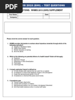 WHMIS Test Answers | PDF | Hazards | Dangerous Goods