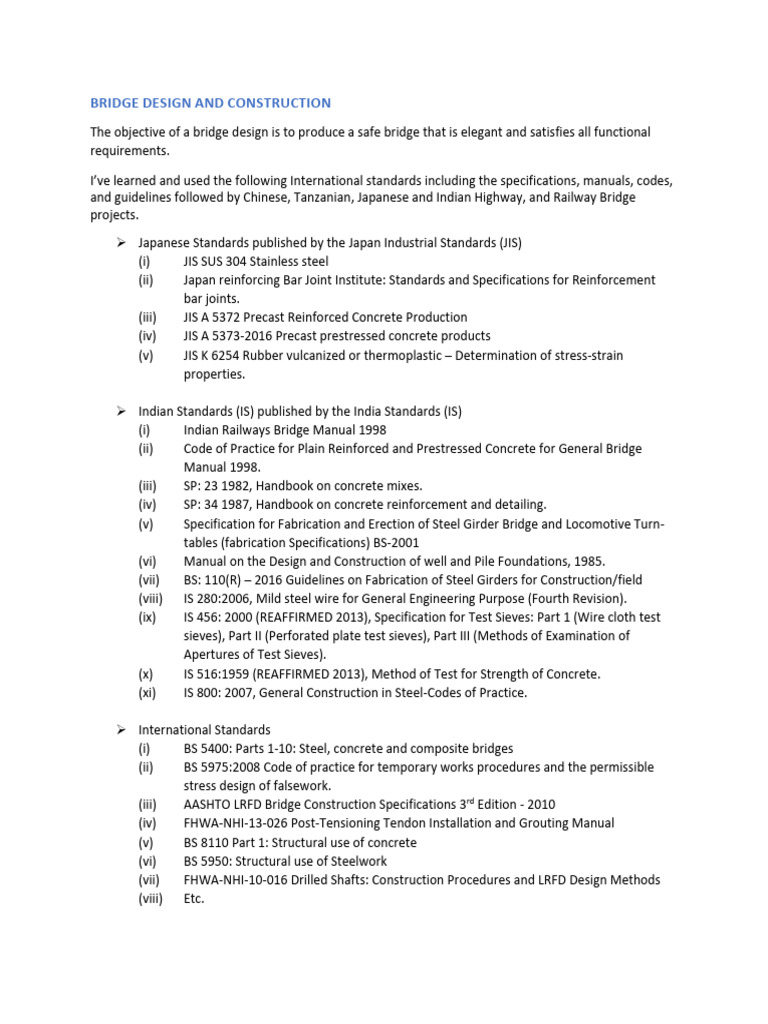Highway and Railway Bridge Standards and Specifications.pdf | PDF