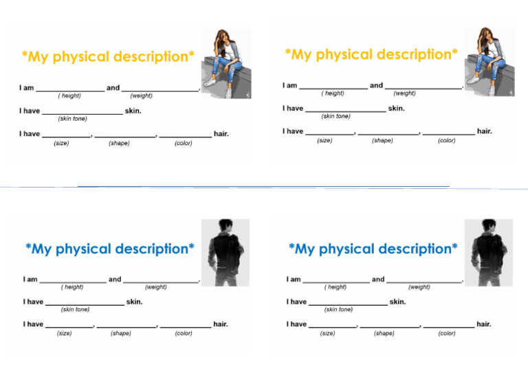 Flashcards Physical Description | PDF