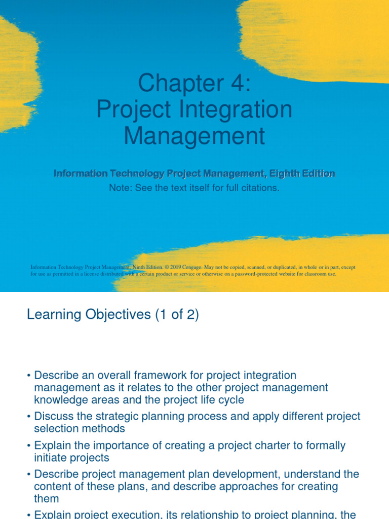 Chapter 4 Project Integration Management | PDF | Project Management | Net Present Value