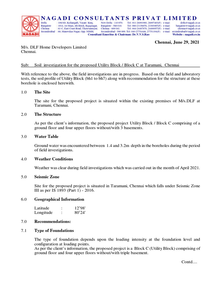 Interim Report (Block C) | PDF | Silt | Clay