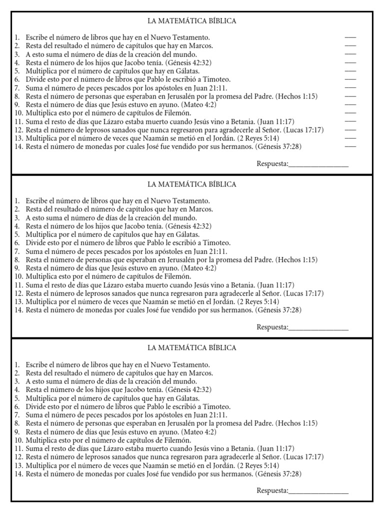 LA MATEMATICA BIBLICA | PDF | Jesús | Evangelio De Lucas