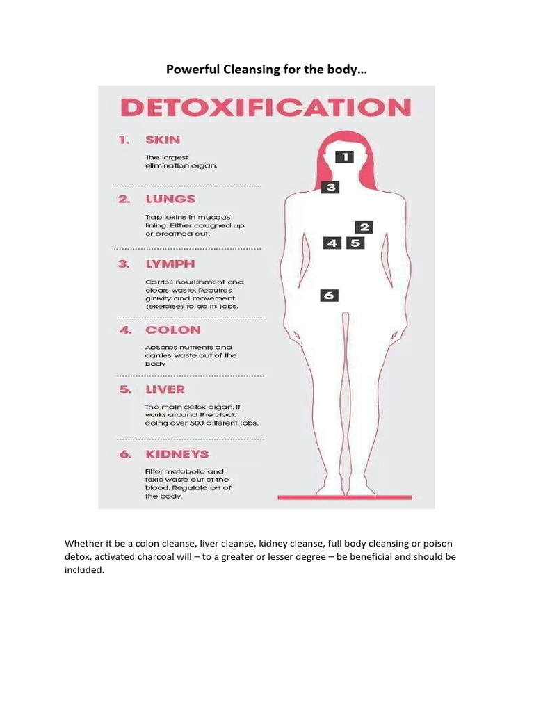 Charcoal Detox | PDF | Detoxification | Detoxification (Alternative ...