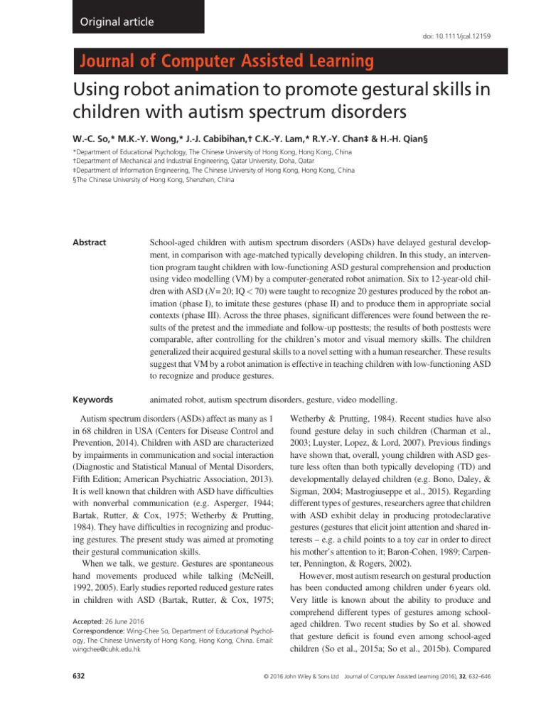 So Et Al-2016-Journal of Computer Assisted Learning | PDF | Psychology ...