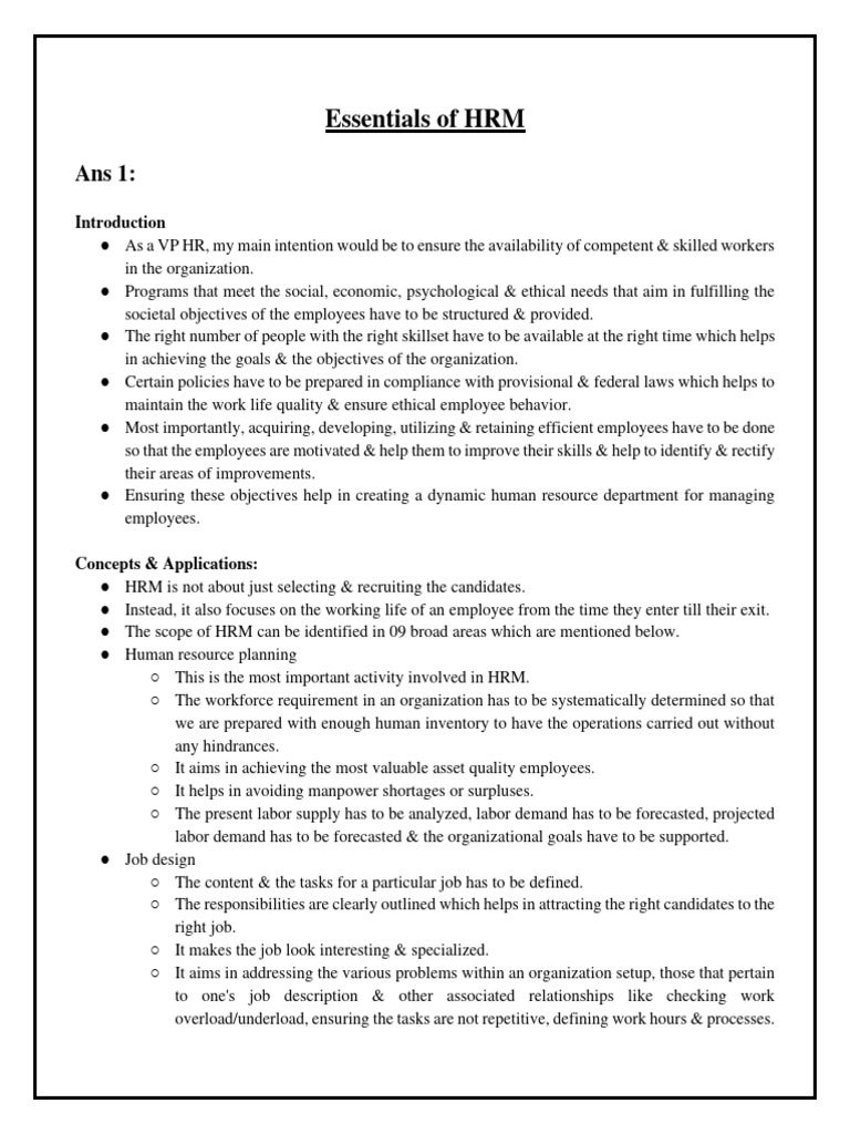 Essentials of HRM-Final | Download Free PDF | Human Resources | Human ...