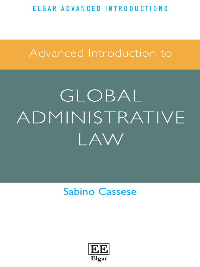 Advanced Introduction To Global Administrative Law | PDF | International Law | Globalization