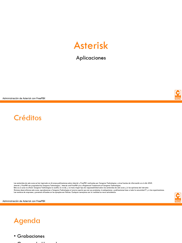 03 - Asterisk - Aplicaciones | PDF | Informática | Software