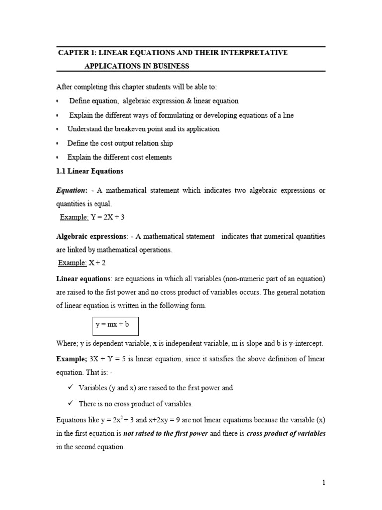 Chapter 1 Student | PDF | Variable (Mathematics) | Mathematics