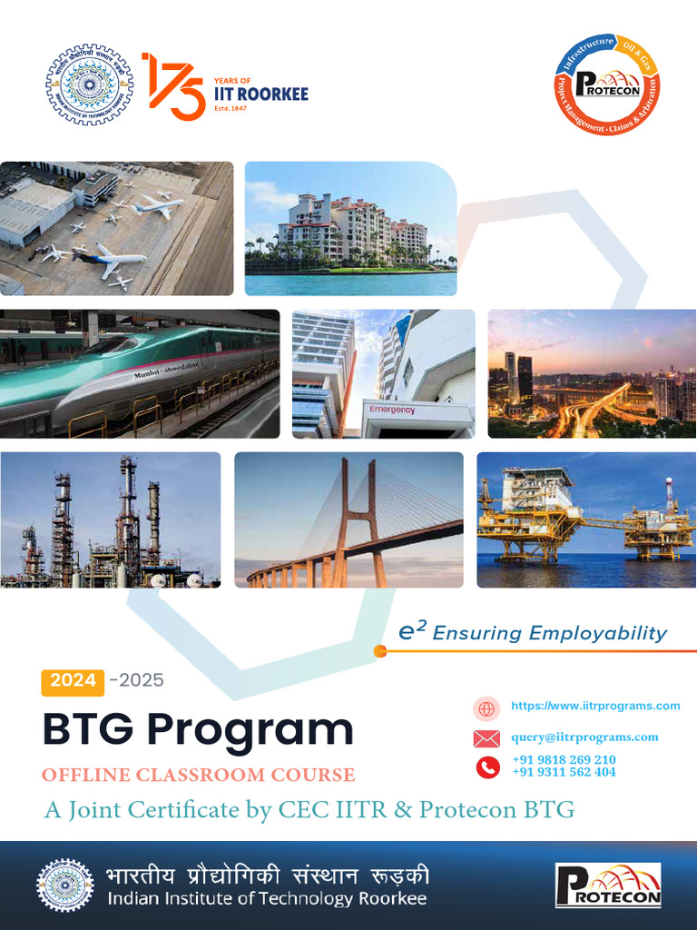 Offline BTG Program On Project Management Controls Brochure R1 | PDF | Engineering | Project ...