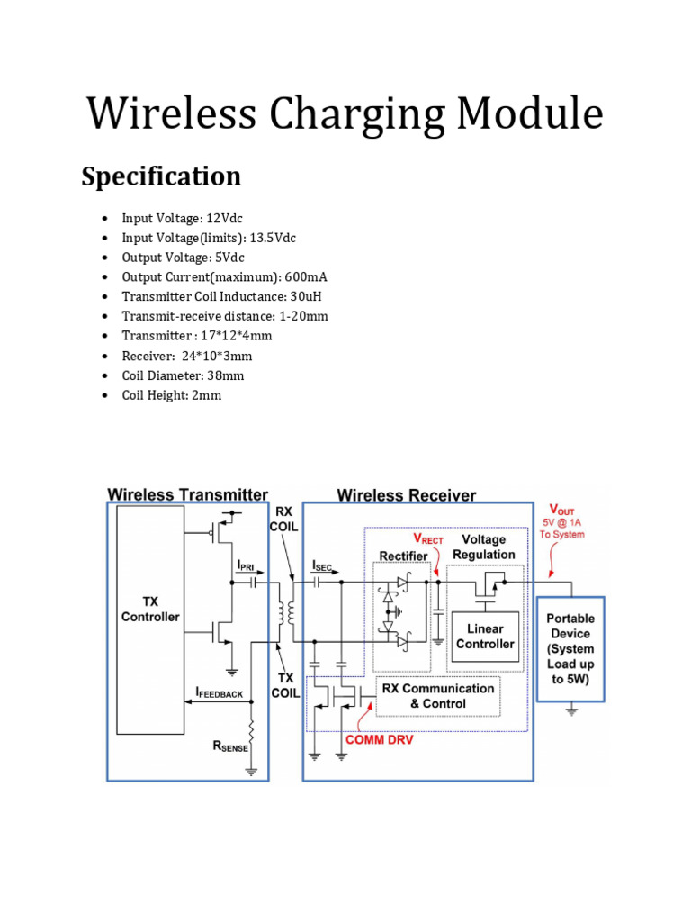 Wireless Charging Module Specification 2 | PDF