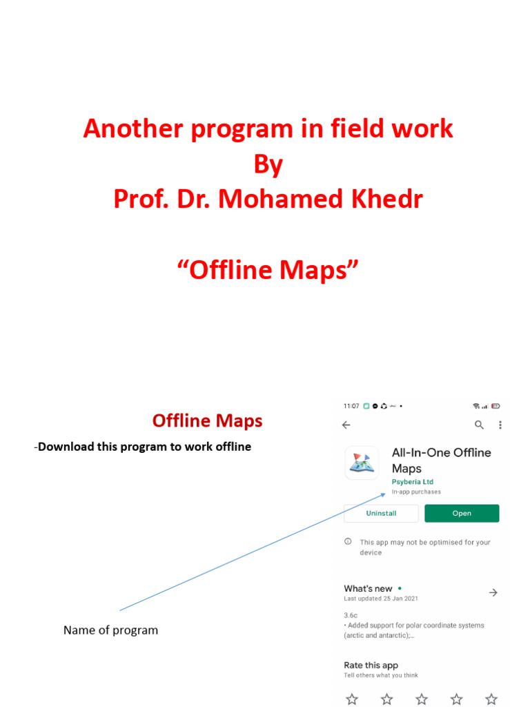 01-Lecture Offline Map Application | PDF | Geodesy | Navigation
