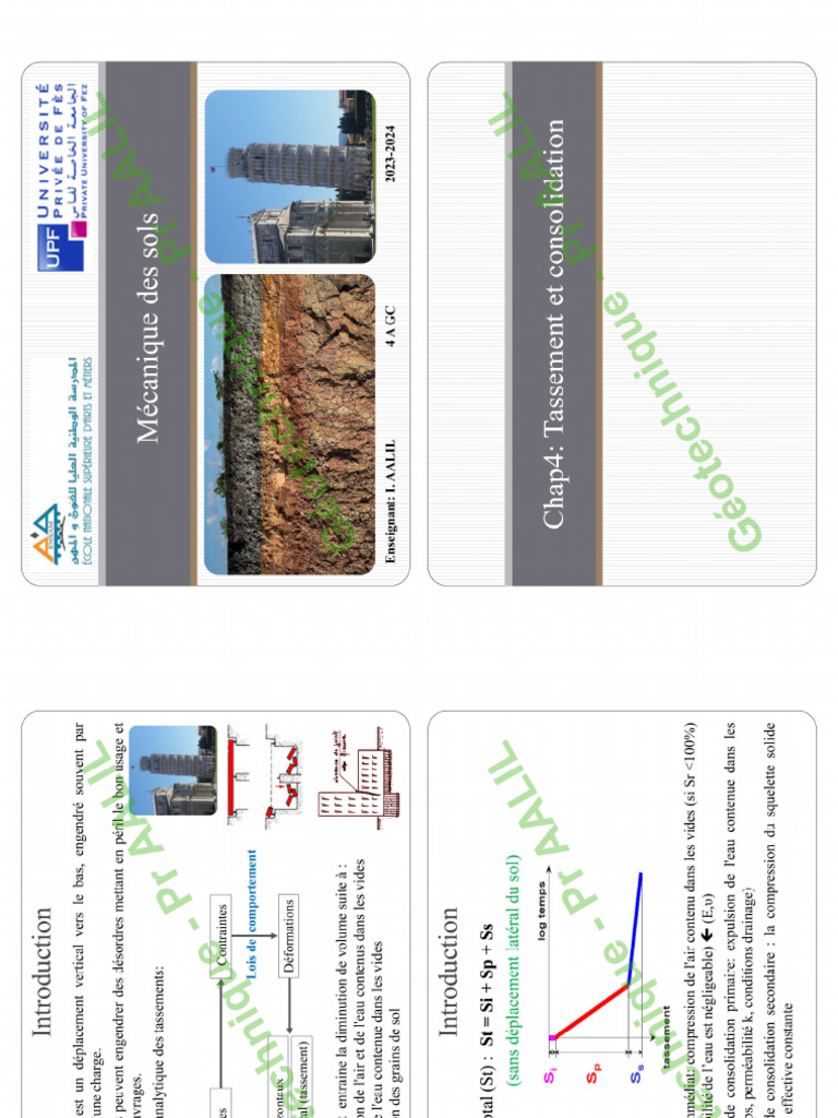 CHAP 4 Tassement Et Consolidation | PDF