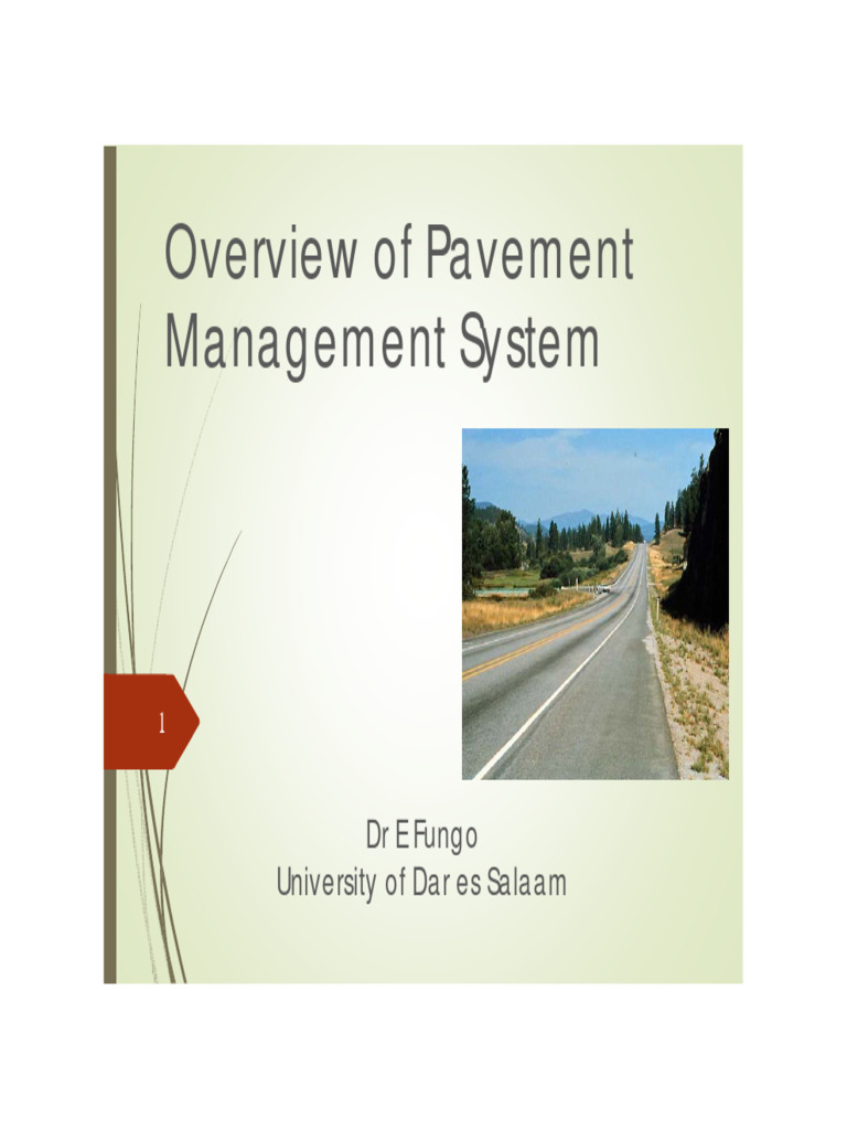 Lecture 16 - Pavement Management Systems | PDF | Cost–Benefit Analysis ...