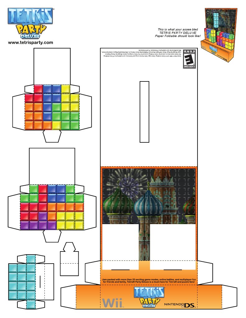 TETRIS PARTY DELUXE Paper Foldable Guide | PDF