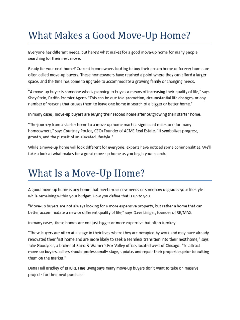 What Makes A Good Move | PDF