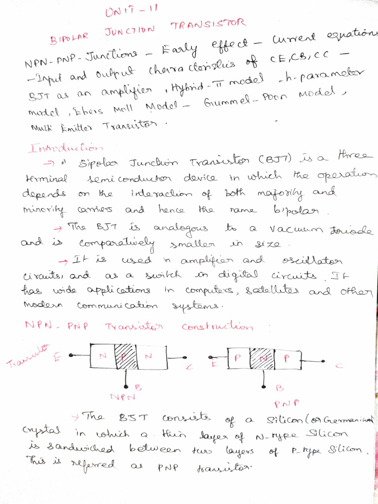 ED Unit II Part I | PDF