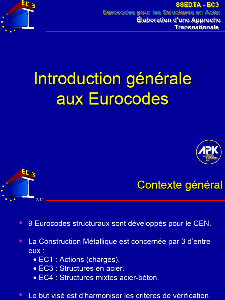 Eurocodes pour Structures en Acier | PDF