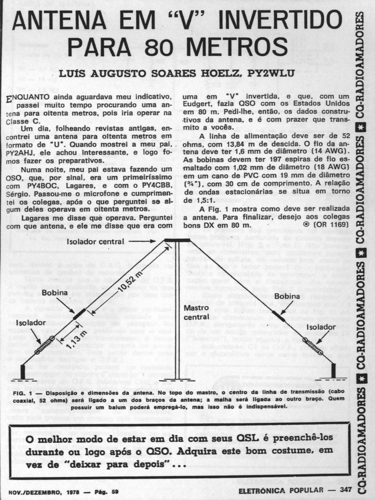 Antena V 80m | PDF
