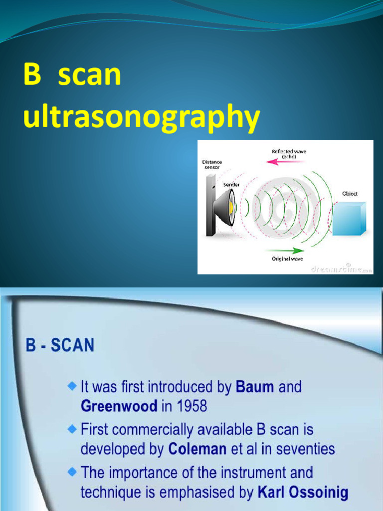B Scan Ultrasonography | PDF | Medical Ultrasound | Ultrasound