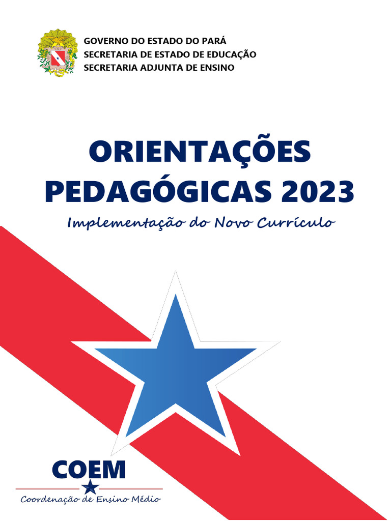 ORIENTACOES PEDAGOGICAS NEM 2023-Dc7ee | PDF