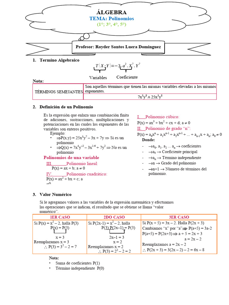 Polinomios Royder | PDF