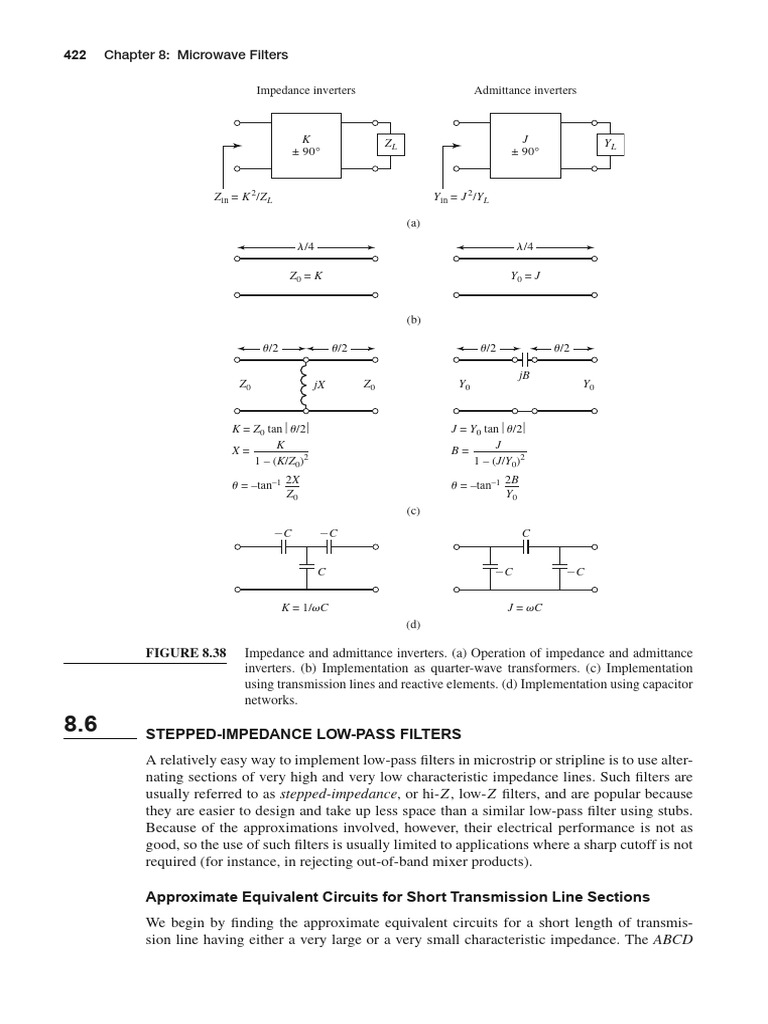 Microwave Stepped-Impedance Filters | PDF | Electronic Filter | Electrical Circuits