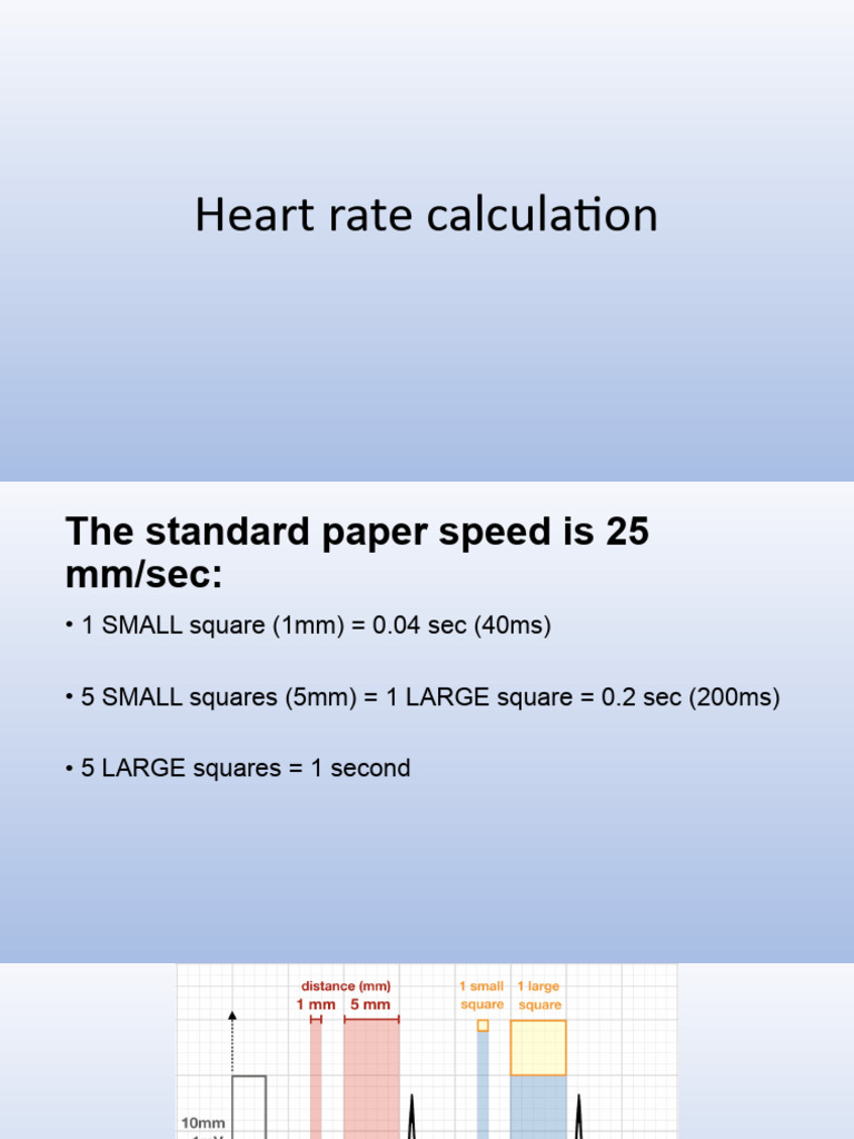 Heart Rate Calculation ECG | PDF