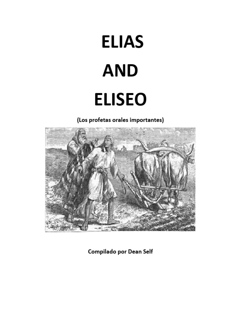 Elias y Eliseo_ Los Profetas O - Dean Self | PDF | Elijah | Libros de reyes