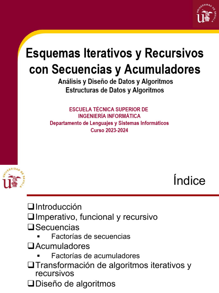 Esquemas Iterativos y Recursivos | PDF | Informática | Informática teórica