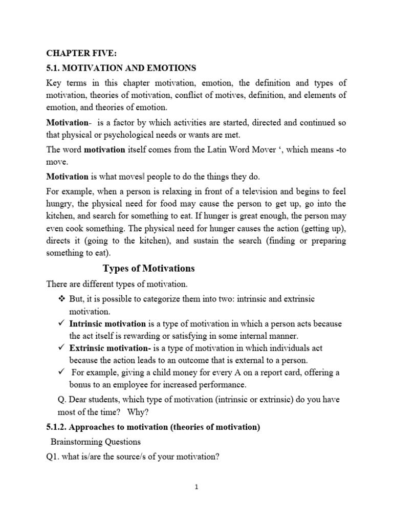 General Psychology Chapter 5 | PDF