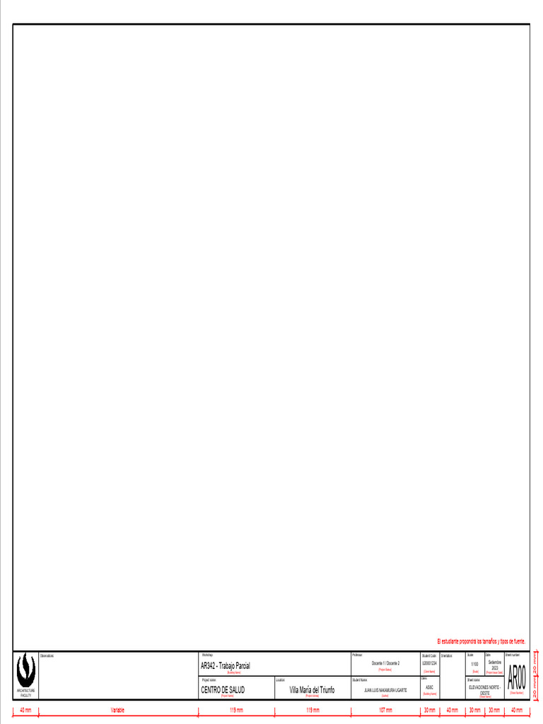 Membrete ARQ-UPC A1 Landscape | PDF