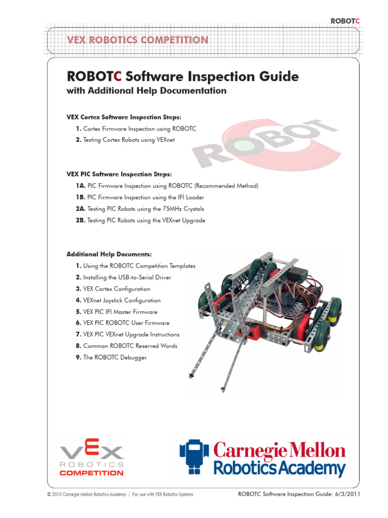 ROBOTC Software Inspection Guide | PDF | Usb | Computer Programming