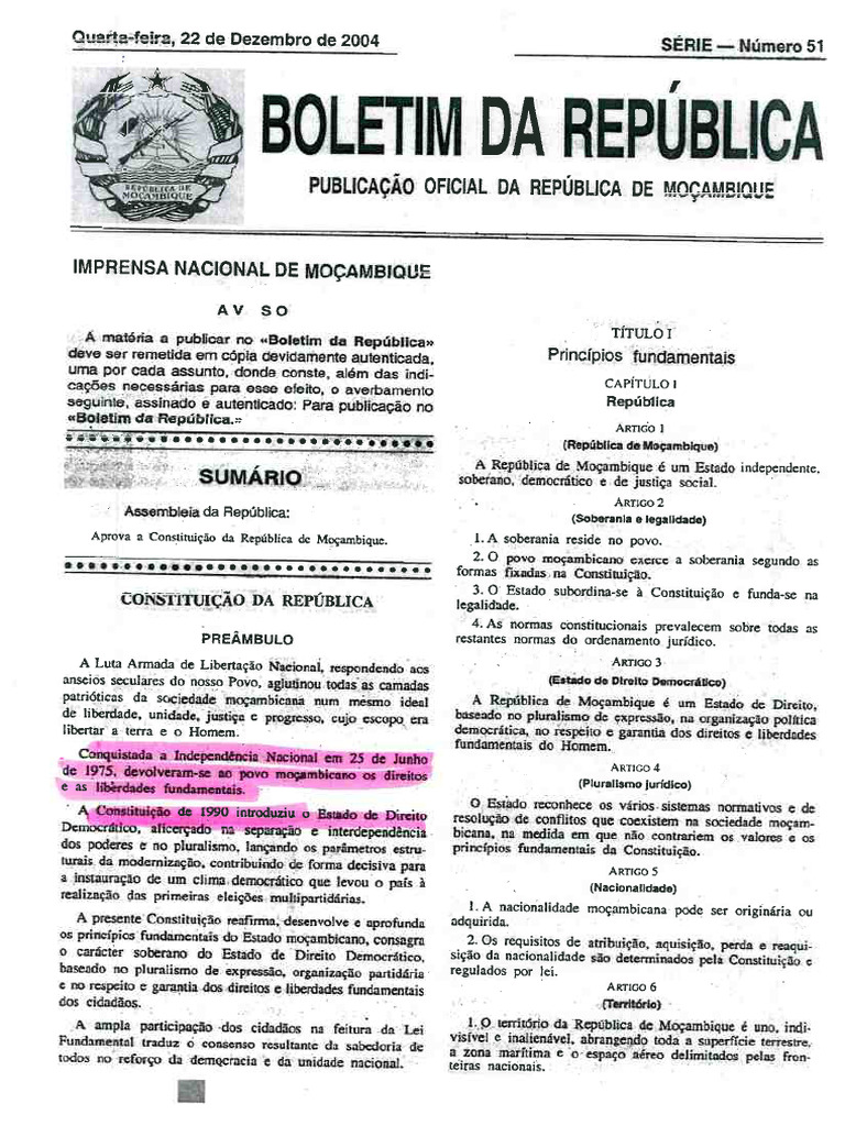 Boletim Da Republica | PDF