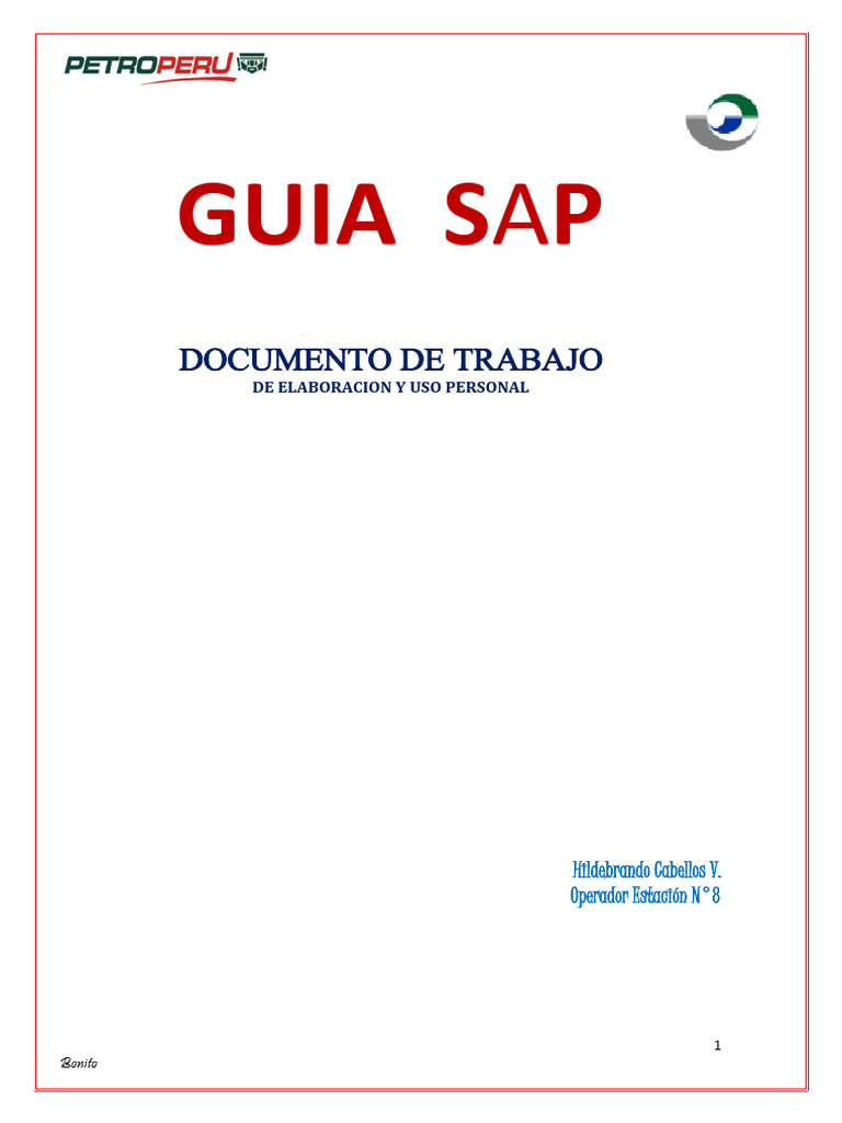 Guía SAP: Procedimientos de Inventario y Combustibles | PDF