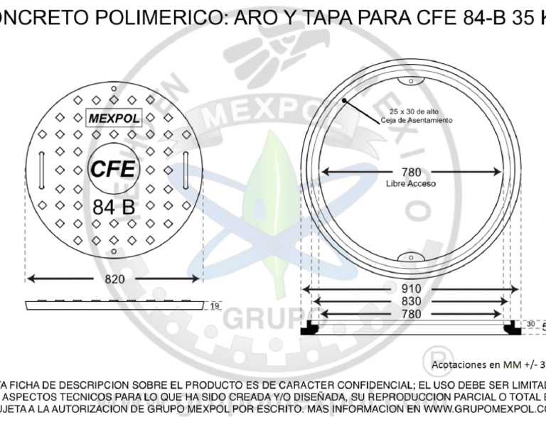 DETALLE TAPA CFE | PDF