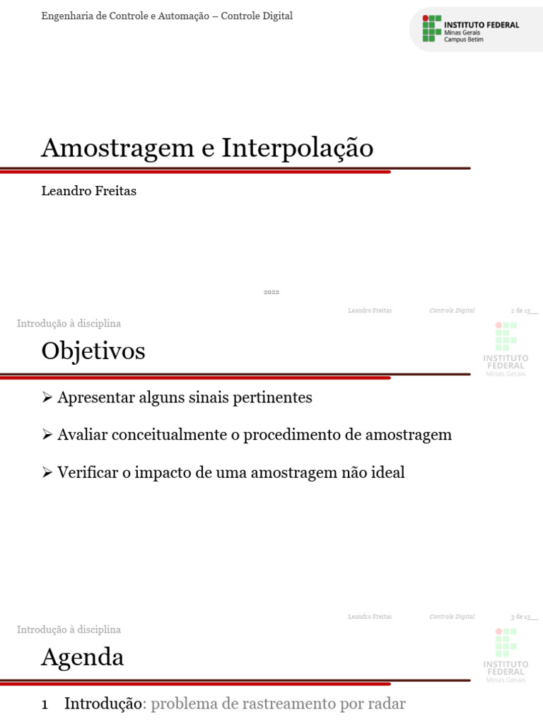 (Aula) CtrlDig - 002 - Amostragem | PDF