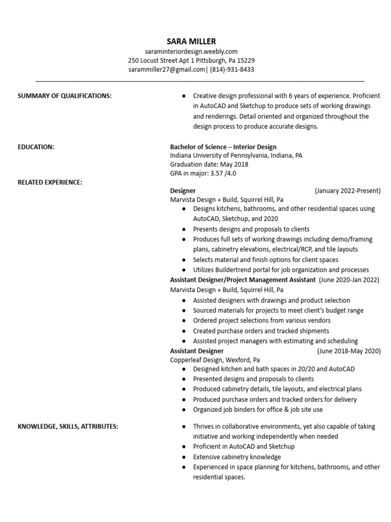 Resume-Saramiller | PDF