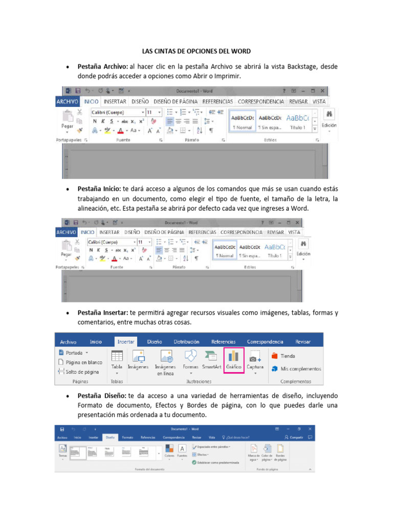 Las Cintas de Opciones Del Word 2013 | PDF