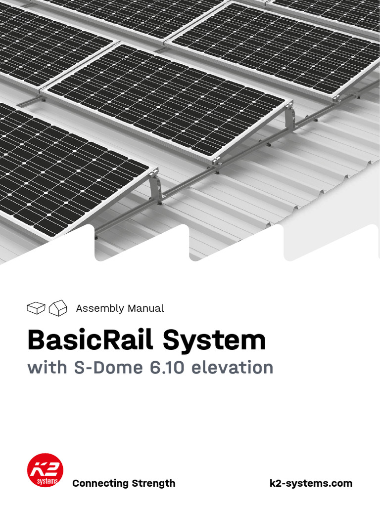 BasicRail S Dome 6 Assembly en | PDF | Sheet Metal | Roof