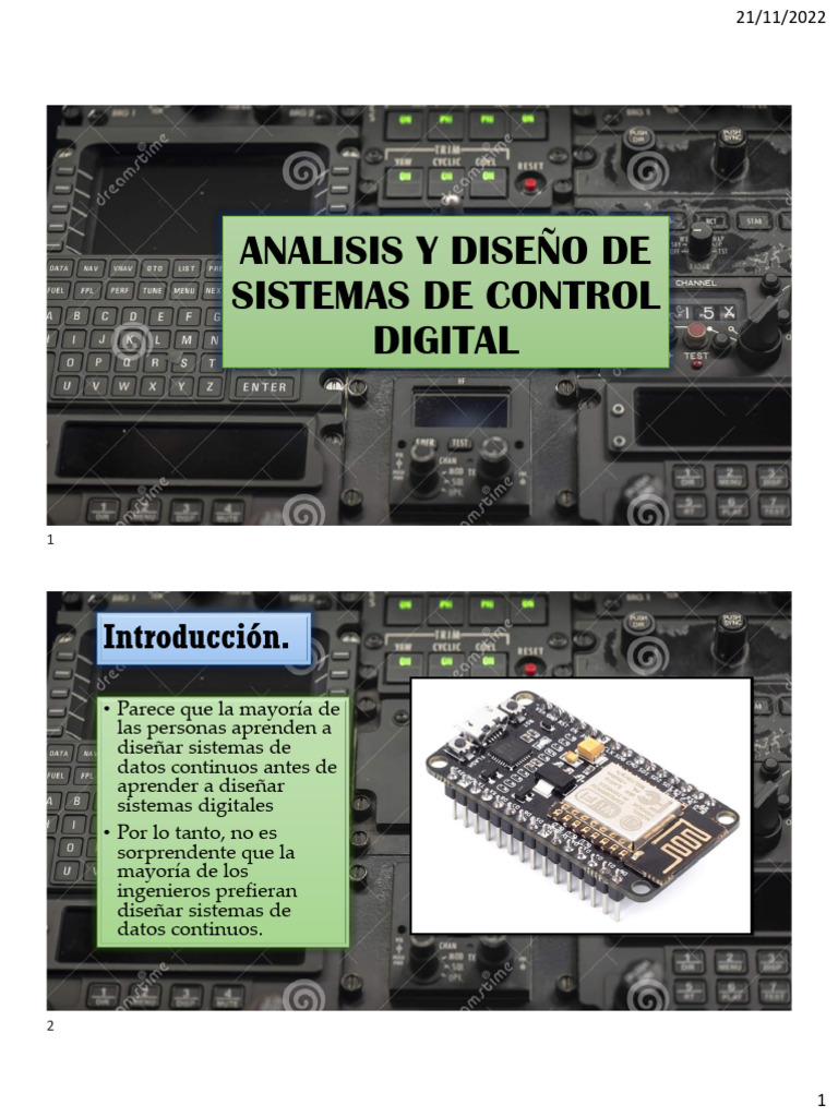 Unidad V Analisis y Diseño de Sistemas de Control Digital | Descargar ...