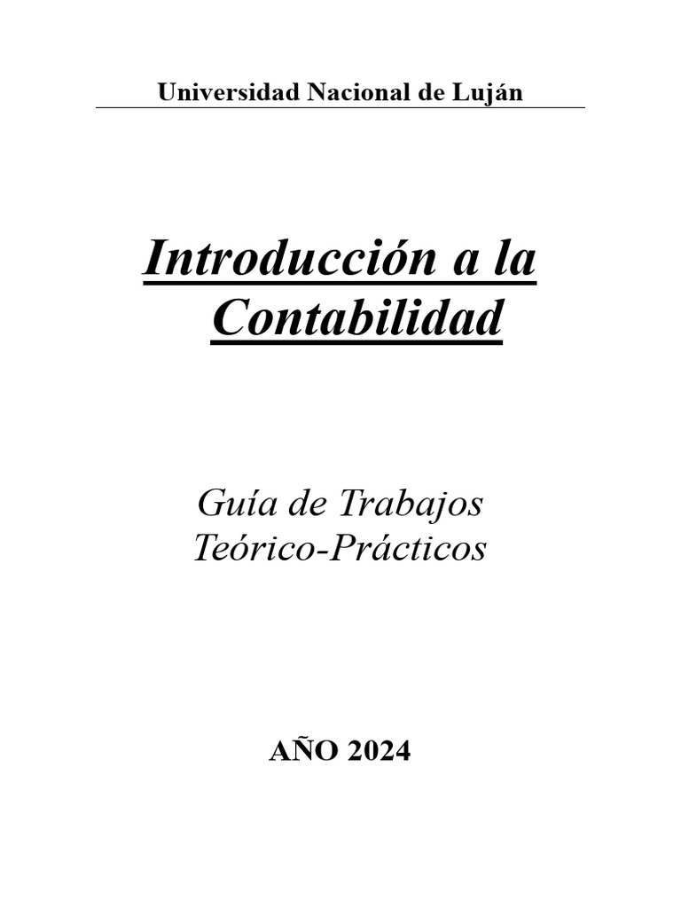 Guia Introduccion A La Contabilidad | PDF | Contabilidad | Bancos