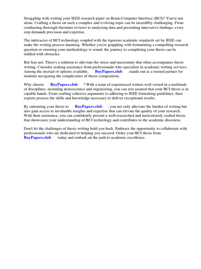 Ieee Research Paper On Brain Computer Interface | Download Free PDF ... Ieee Research Paper On Brain Computer Interface | Download Free PDF ...