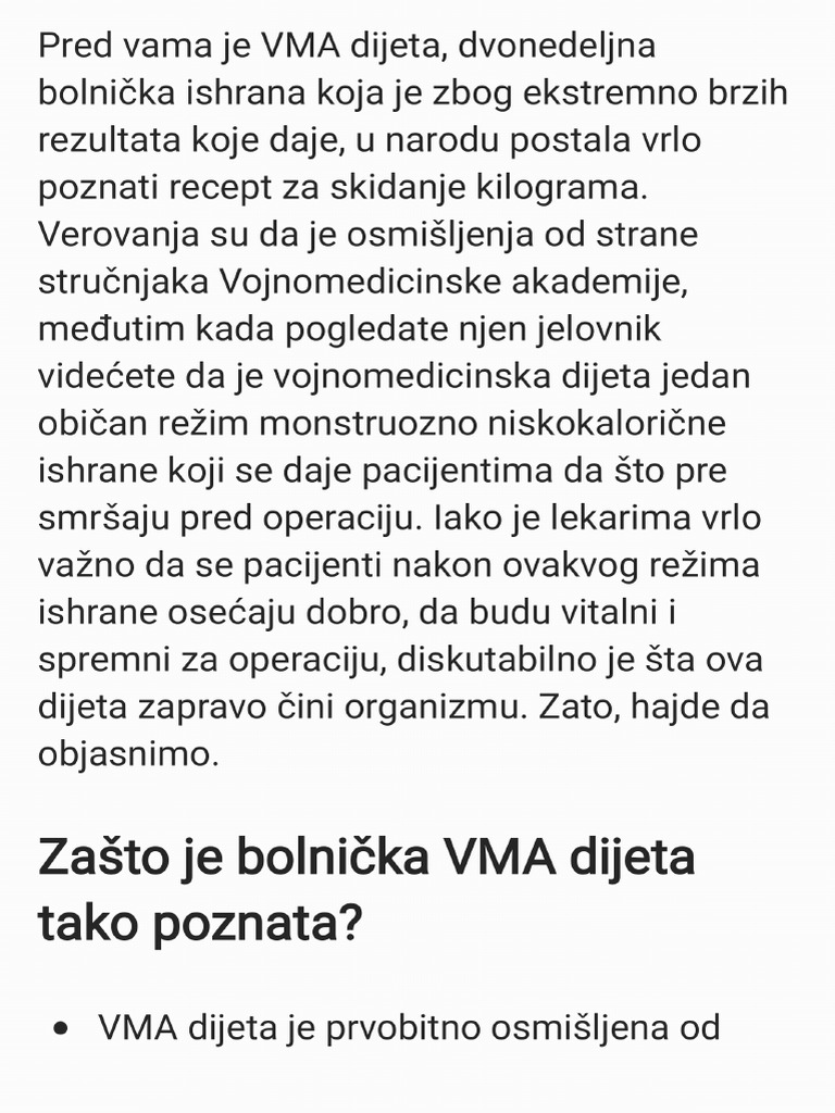 Vma Dijeta - 230405 - 182400 | PDF