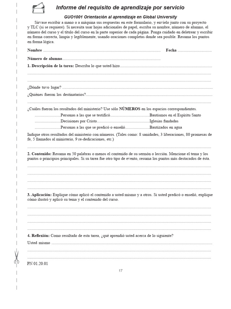 Informe de Aprendizaje por Servicio | PDF | Crecimiento personal y profesional