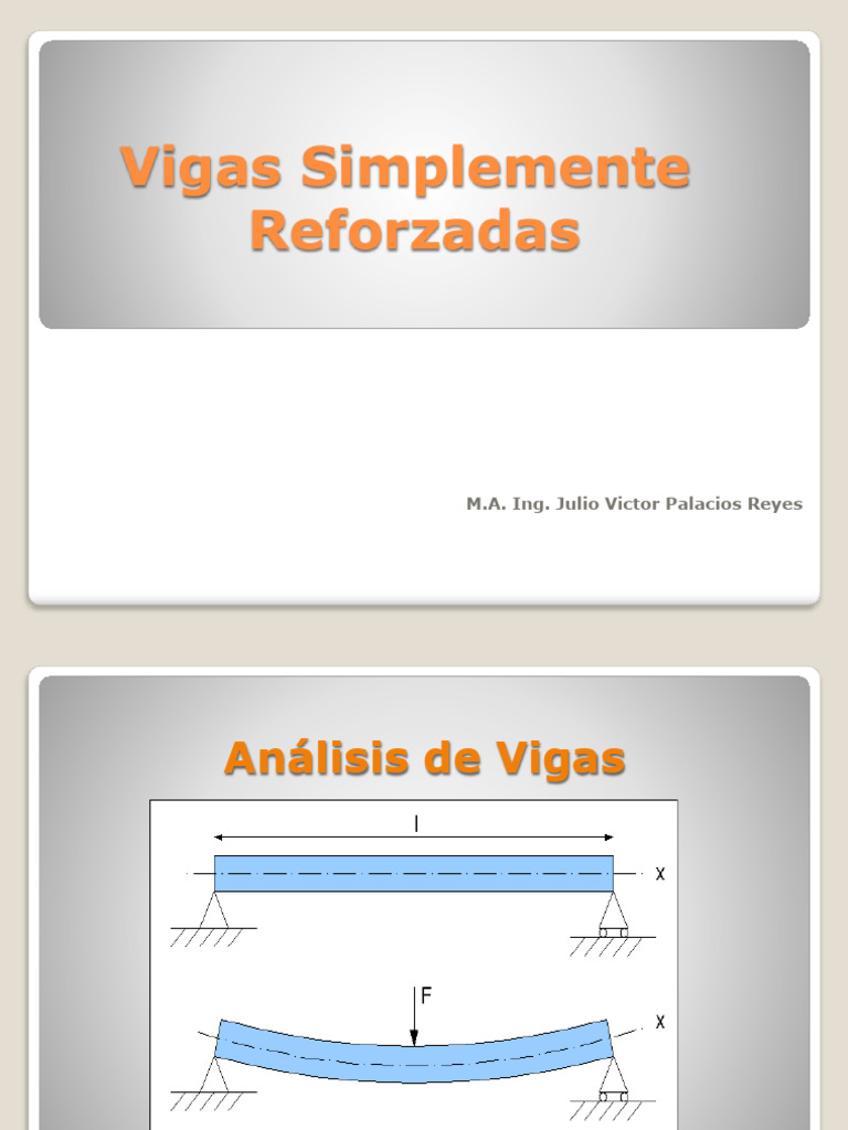 Vigas Simplemente Reforzadas 030720 | PDF | Viga (Estructura) | Deformación (ingeniería)