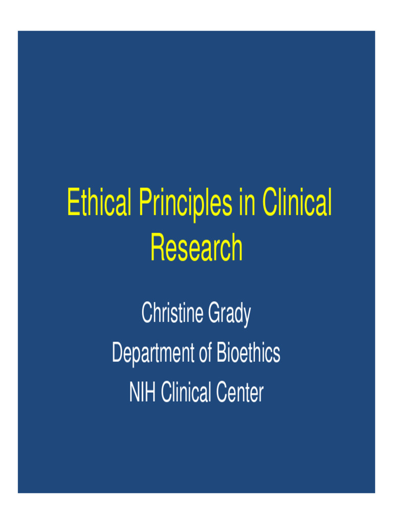 Grady, Christine-01-04-16-Full Slides | PDF | Institutional Review ...